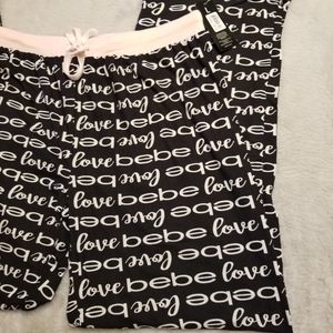 bebe | Intimates & Sleepwear | Nwt Bebe Love Pajama Pants | Poshmark